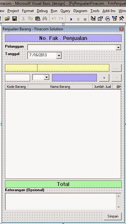 Contoh Program Penjualan Visual Basic 6.0 - transportroom