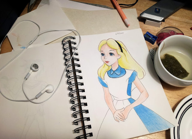 Practicing Disney drawings