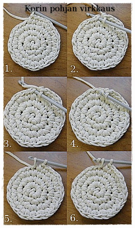 Merjan leivonta ja askartelublogi: Virkattu kori