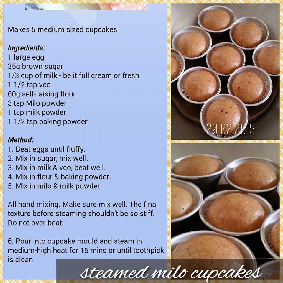 Steamed Milo Cupcakes Soft and fluffy - by Marsha Benjamin | Free Food ...