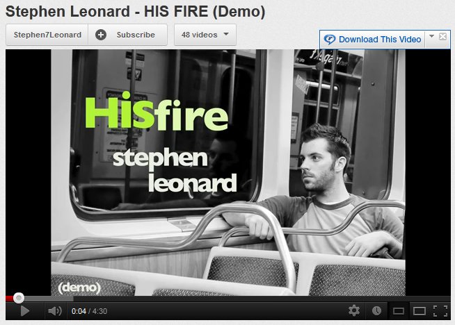 Stephen Leonard CD “His Fire” – Queer Music Heritage – The Blog