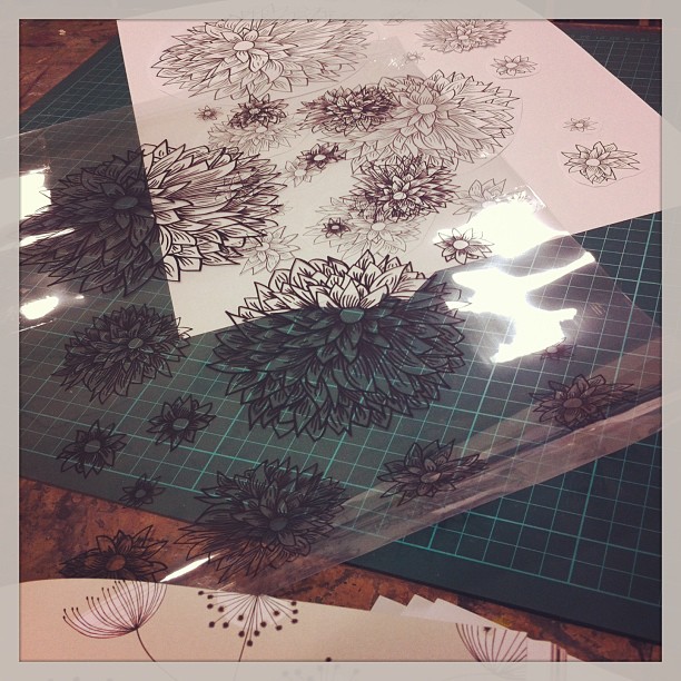 luciandjoe: screens and ink and another technique to play with