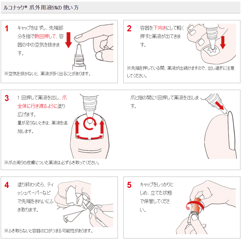 ルコナック爪外溶液 1本は何日分？ | YG研究会 賢く生きる