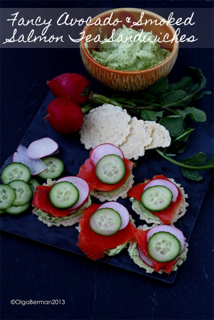 Mango & Tomato: Fancy Avocado & Smoked Salmon Tea Sandwiches