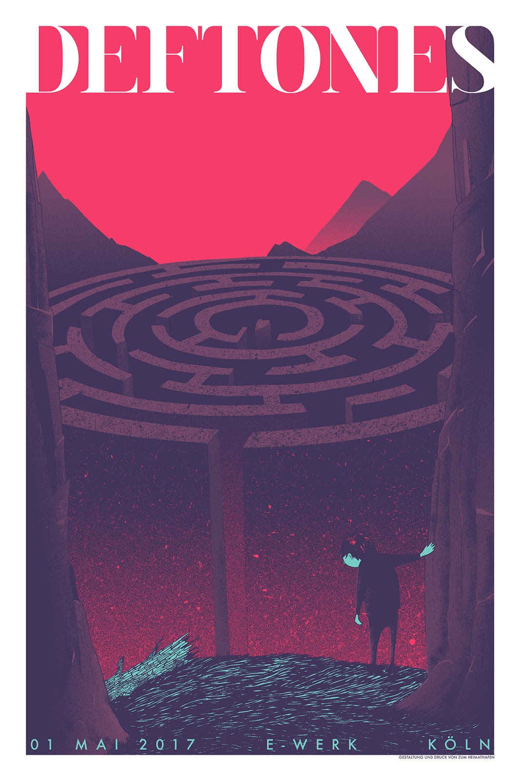 Deftones Cologne Germany Poster by Alexander Hanke | Carteles de banda ...