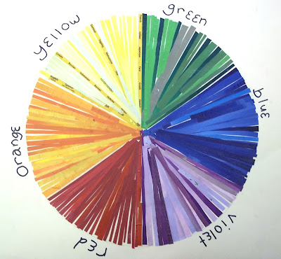 Monument Valley Regional Middle School Art Class: Color Wheel Collage ...