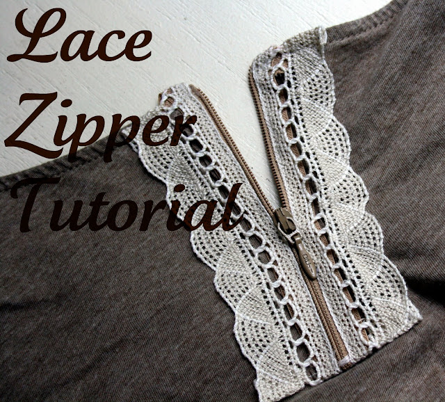 Lace Zipper tutorial from Me Sew Crazy - J. Conlon and Sons