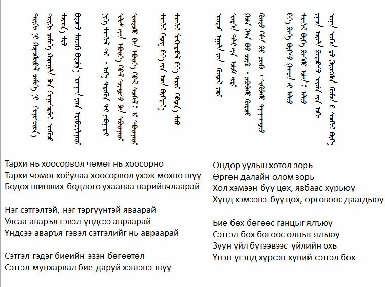 Mongol bichig: Chingis khaanii bilig surgaalaas