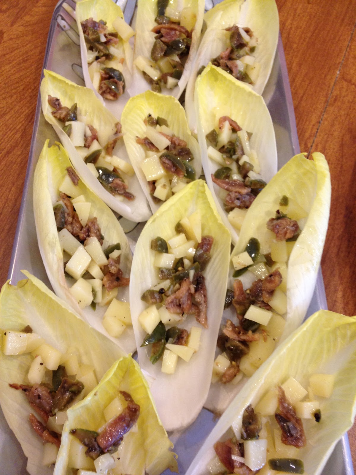 Little Italian Lady: Fresh Endives Stuffed with Olives, Anchovies, and ...