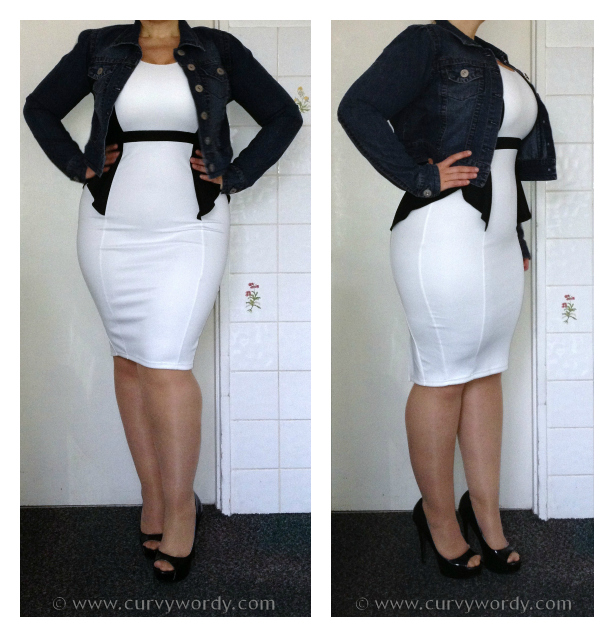 AX Paris Monochrome Dress - Curvy Wordy