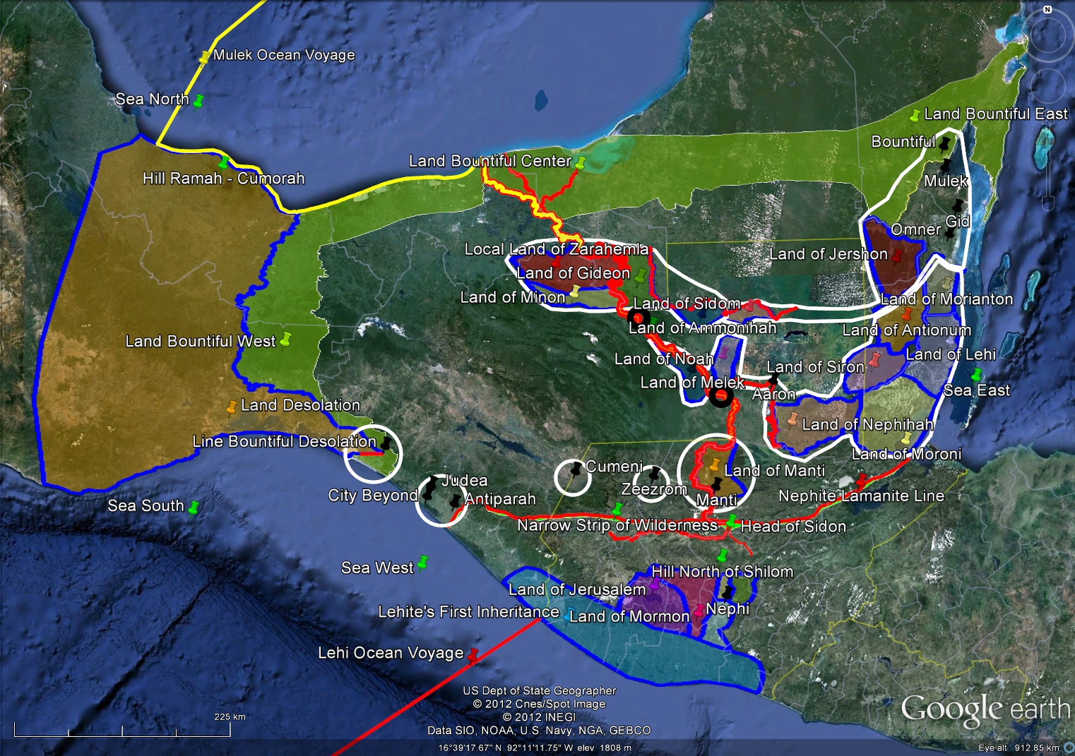 BOOK of MORMON RESOURCES: Sidon East then West