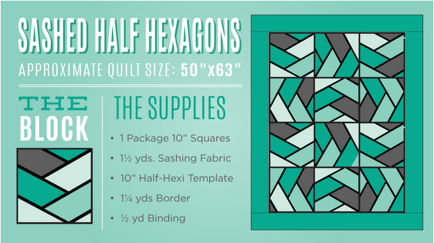 Owl Tell You Sew: Sashed Half Hexagon Quilt