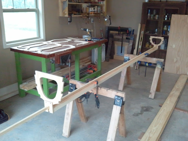 Boat Building: Strongback & stringers & stuff