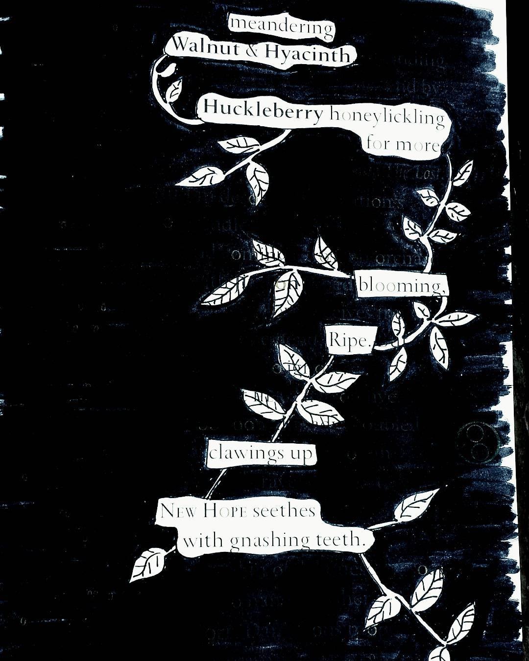 Blackout poetry - upcycling book pages with whimsy | the ReFab Diaries