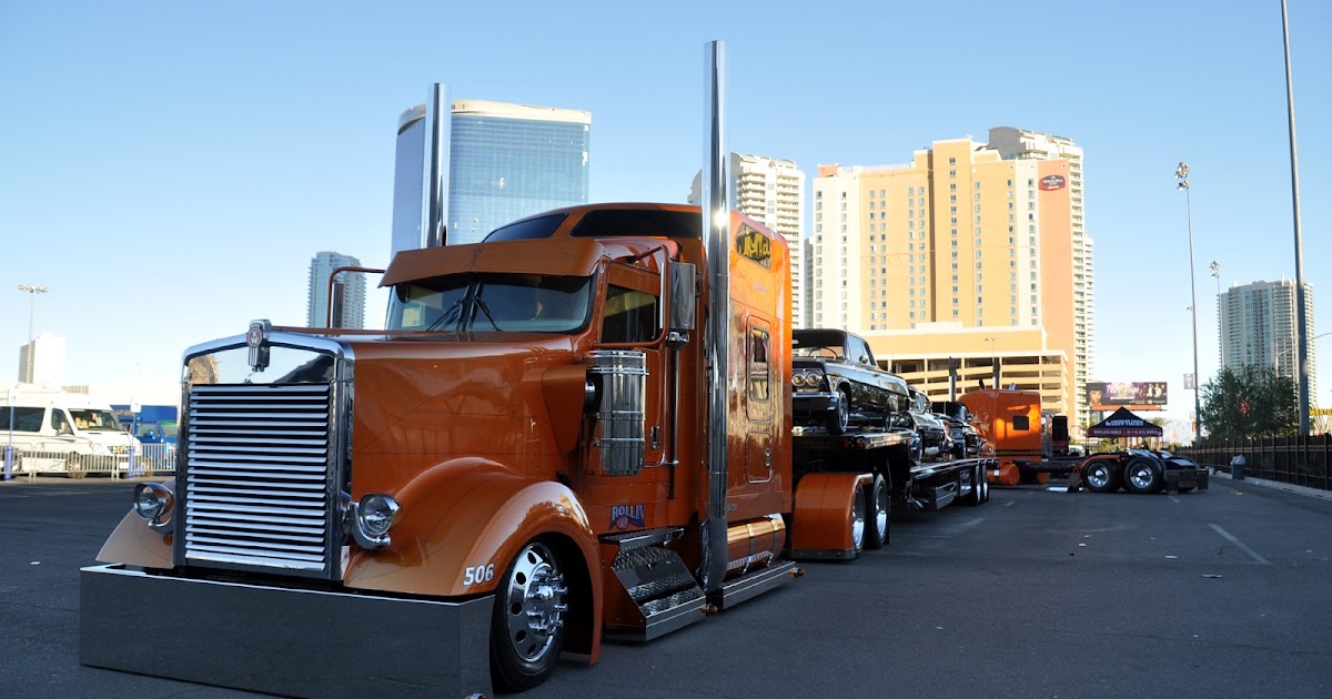 Just A Car Guy: a couple of display semis in the SEMA convention center ...