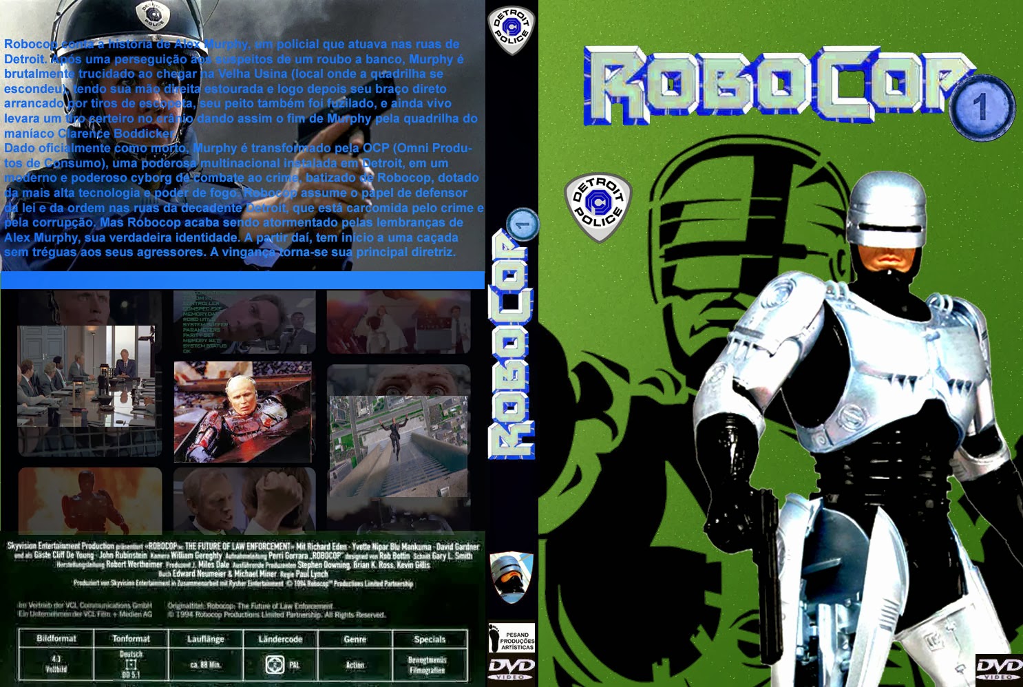 CAPAS EM SÉRIE: CAPAS DVD - ROBOCOP ( TRILOGIA )