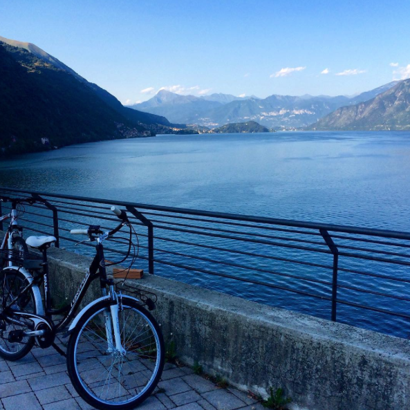 cycling lake como bike rental shop