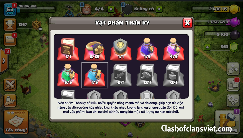 Thuốc xây dựng - Builder Potion | Clash of Clans Việt
