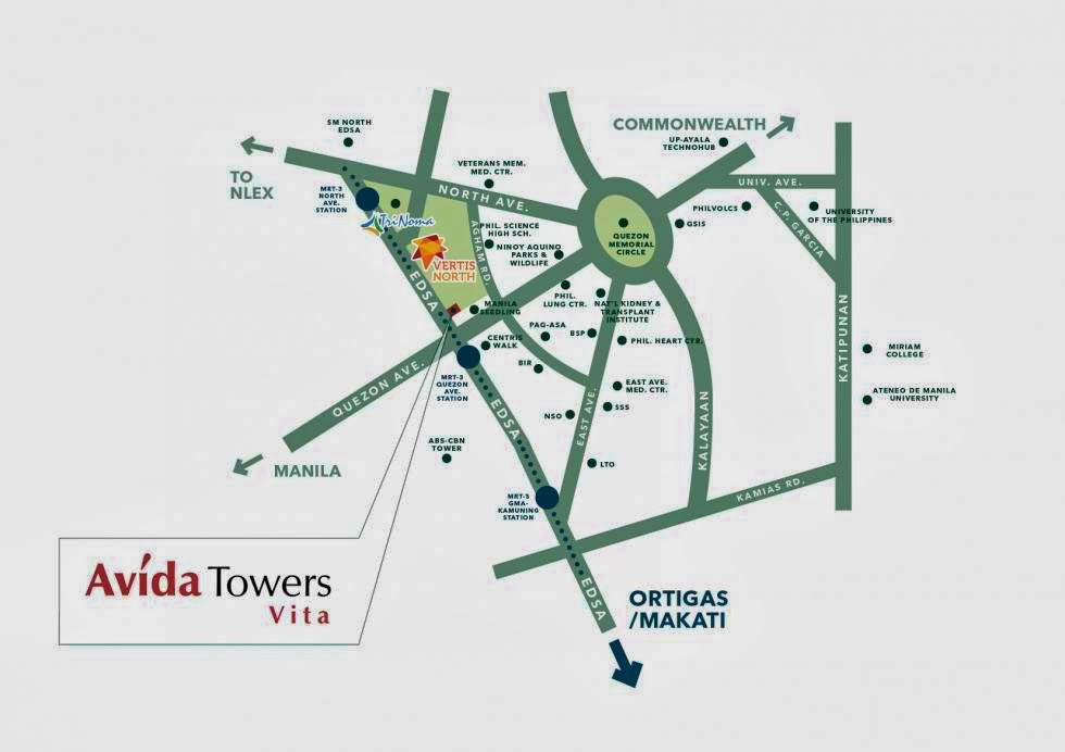 Condo For Sale Vertis North EDSA Quezon City, Avida Towers Vita: Condo ...