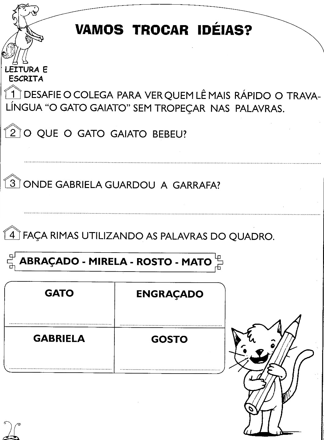 Atividades de Alfabetização Com a Letra G Olá amigos tudo bem com vocês ...