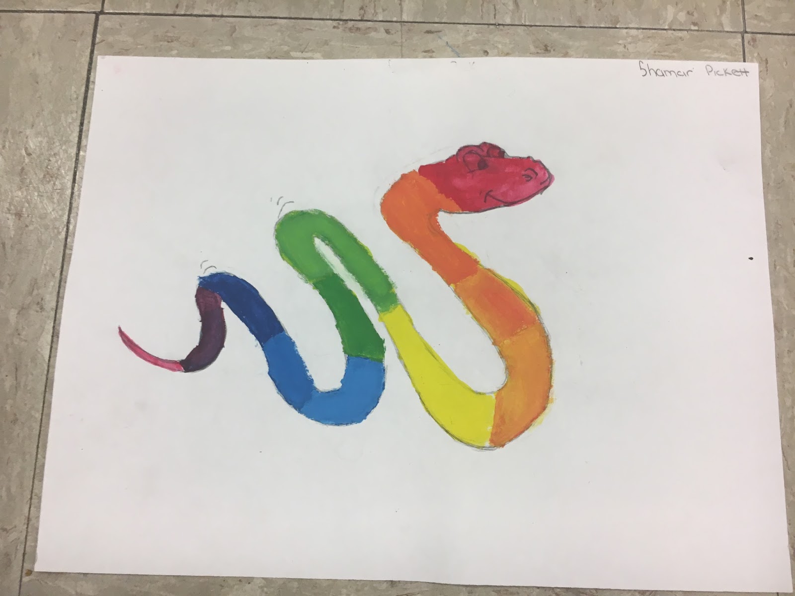 Shamar Pickett Portfolio: Snake Color Wheel