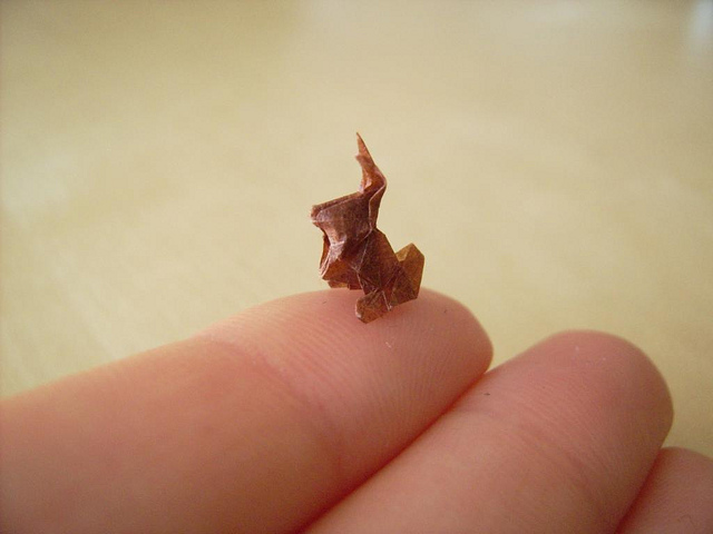 trendsetter 2012: World's Smallest Origami by Anja Markiewicz