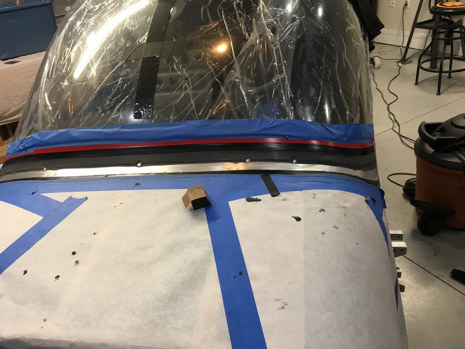 Turner's RV14A Build Blog: Canopy void filler & fiberglass layup