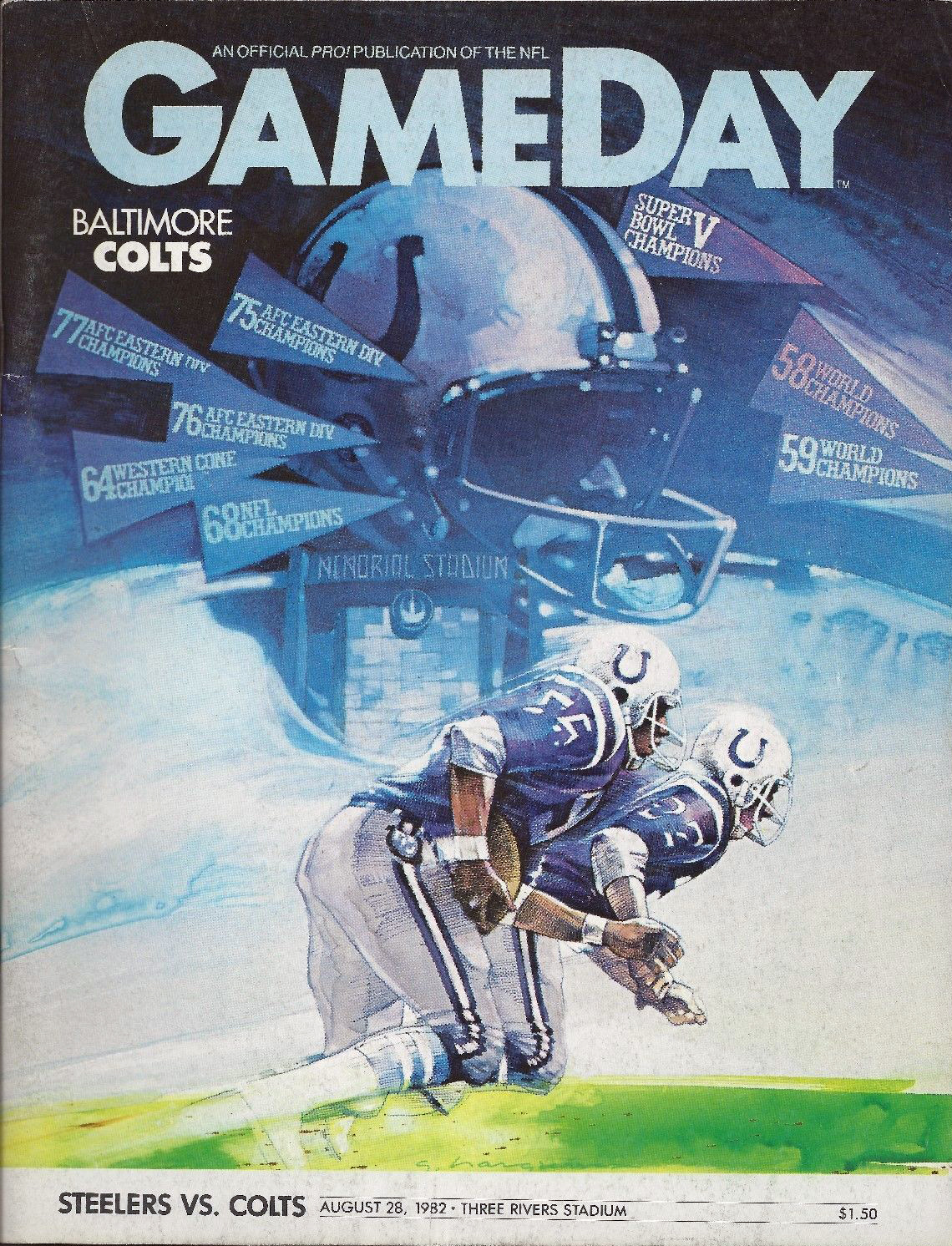 Pro Football Journal Presents: NFL Art: 1982 NFL Game Program Art