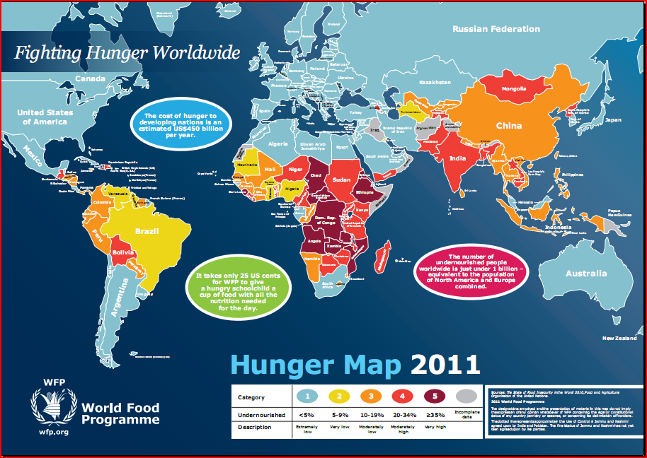 My forecast: Hunger Map 2011