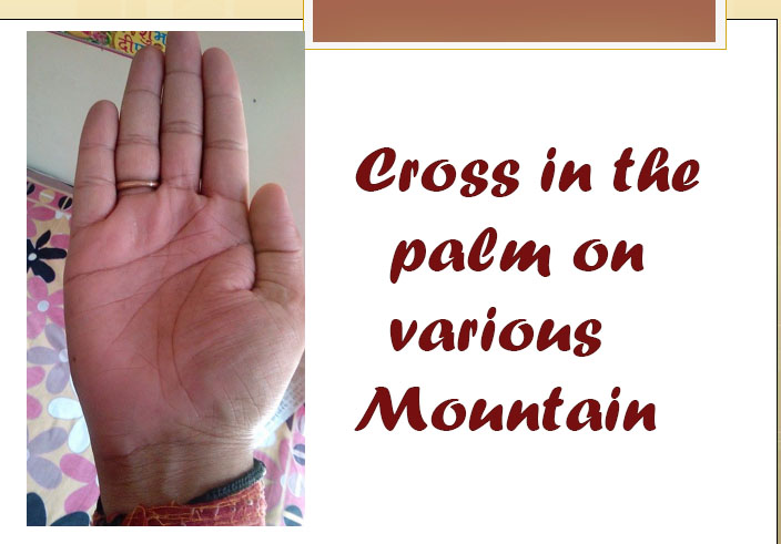 Palmistry Reading Cross in the palm on various Mountain - Abhishek ...