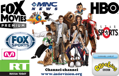 Daftar Channel Indovision Terbaru 2013