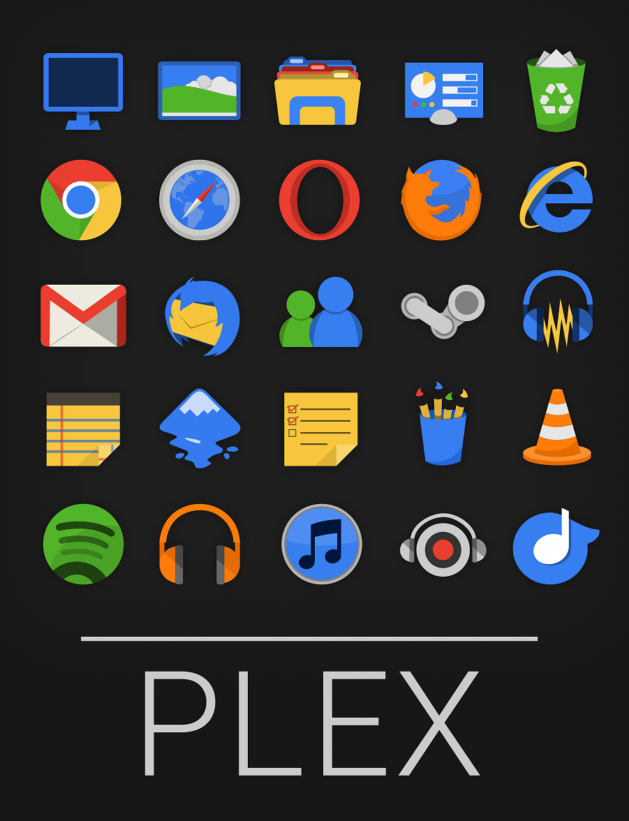 Plex Icon Packs - Windows Skin Packs