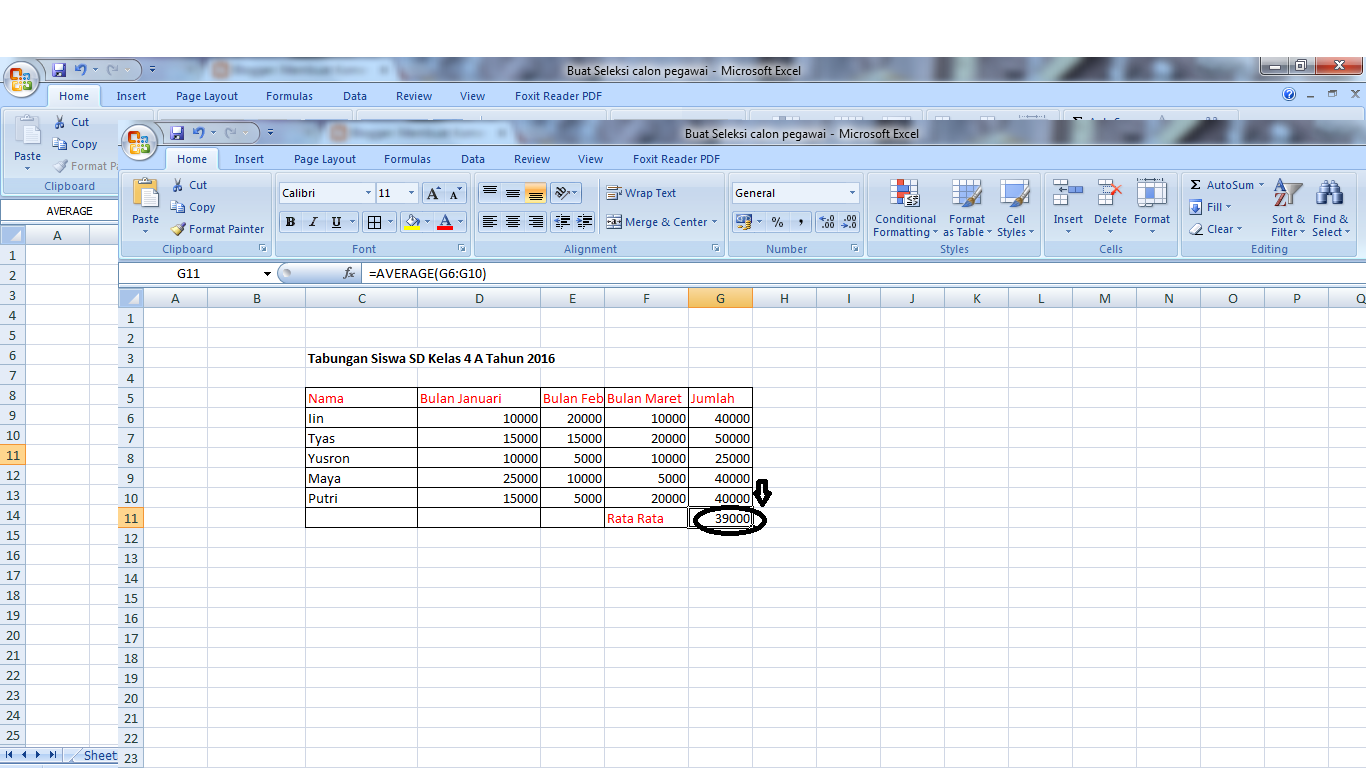 Contoh Sum Dan Average Pada Excel - See more at: http://tipsulang ...