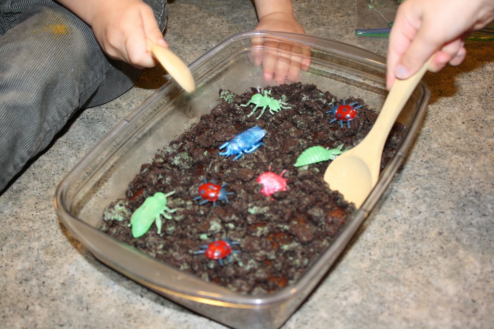 Why it Matters- The Clarks: Bug sensory table