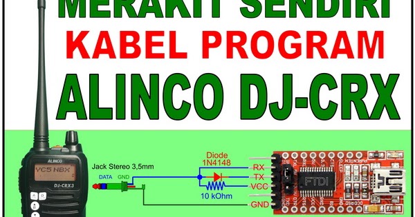 YC5NBX: CARA MEMBUAT KABEL PROGRAM DATA - ALINCO DJ-CRX Series | Simple Homebrew HAM Radio