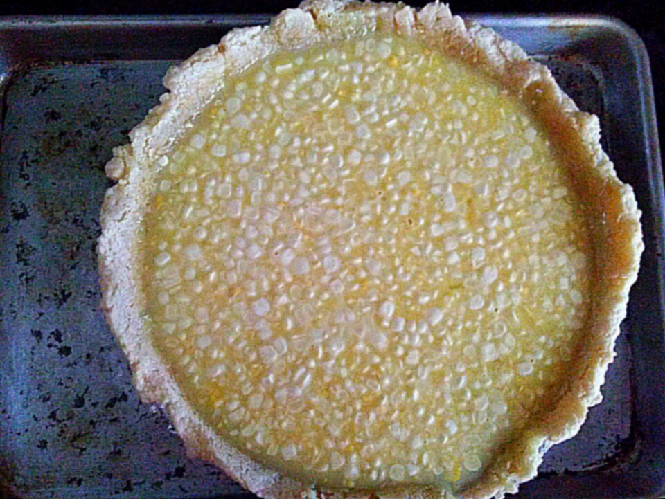 Sweet Corn Custard Pie - Nik Snacks