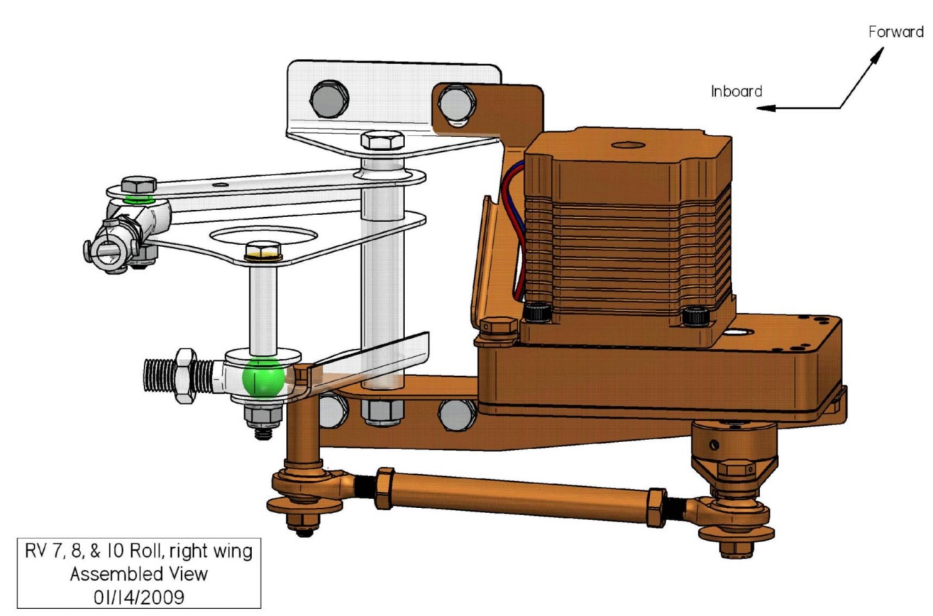 E's Van's RV-14A: Autopilot: Roll servo fitted.