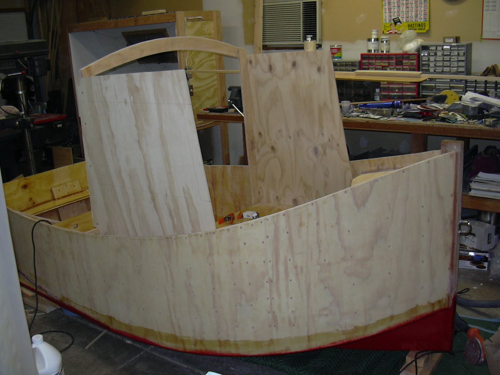 Todd's Mini-Tug Boat Building Journal: Cabin Assembly Started!