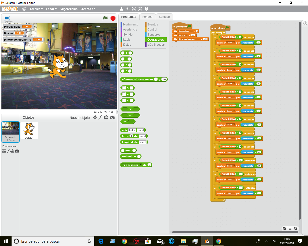 El rincón de Scratch: 2018