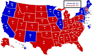 2017 Final Political Map Usa Red Blue States - Map