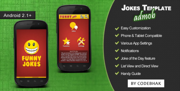Funny Jokes App Free Code Source With Admob 2017 ! - FreeCode-Source