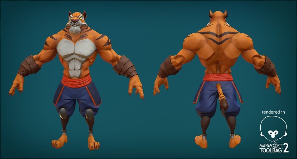 Animation Buffet: Anthro Tiger