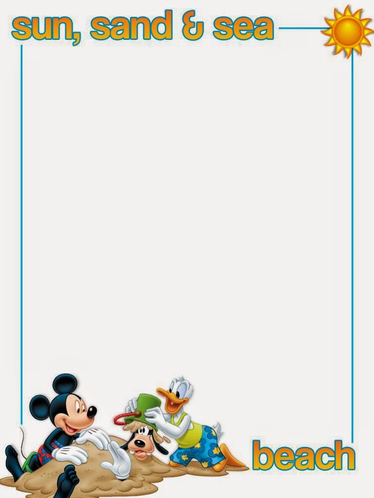 Mickey and Friends Fun in the Sun Free Printable Notebook. - Oh My ...