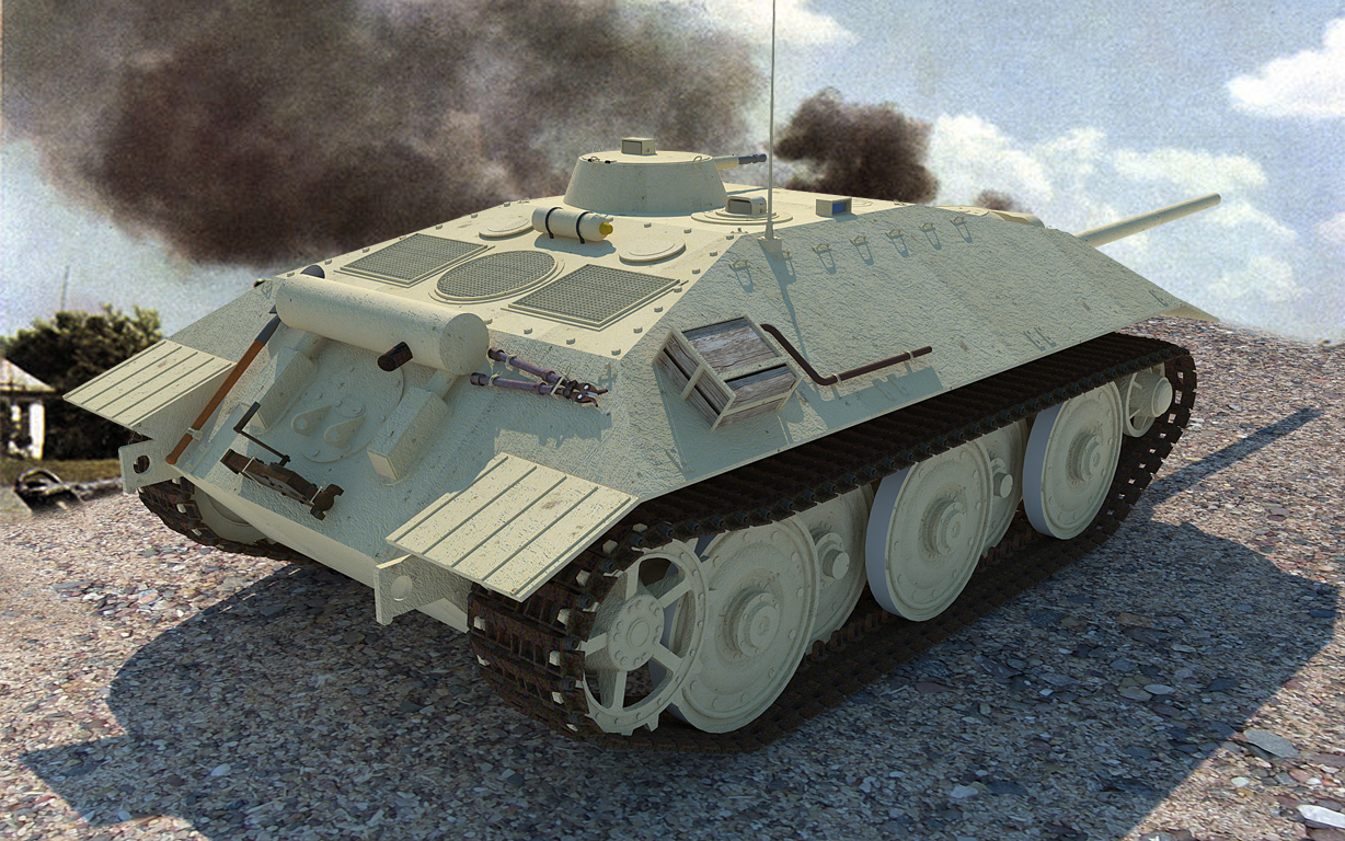 SketchUP Power 草圖力量: Entwicklung series TANK E25 (E系列末日計劃戰車 E25)