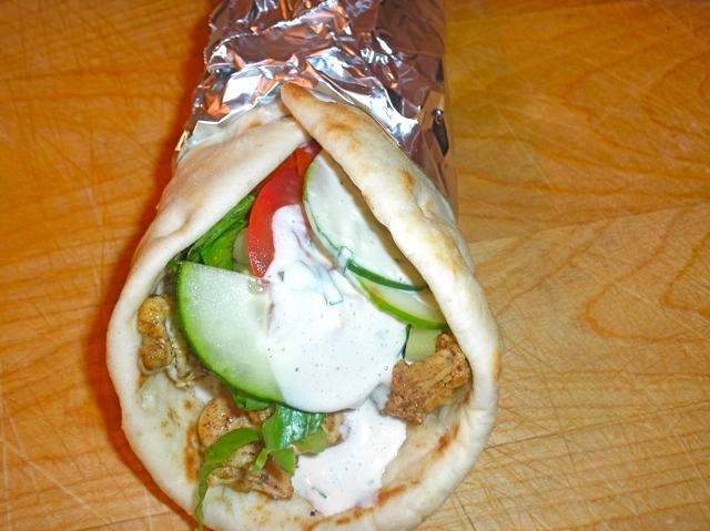 The Briny Lemon: Garlicky Shawarma Wraps with Lemon-Tahini Sauce