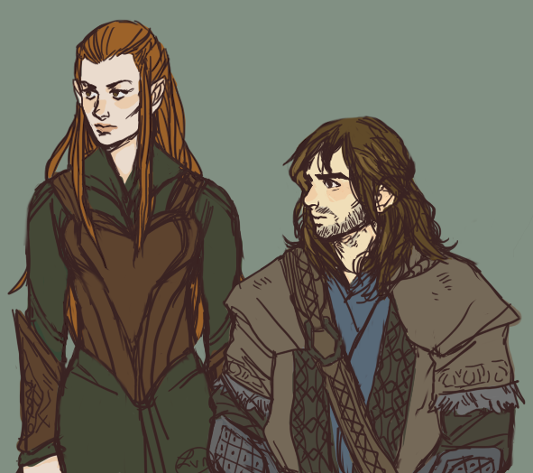 The Hobbit Kili And Tauriel Fan Art