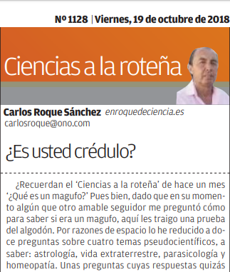 Enroque de ciencia: ¿Es usted crédulo?