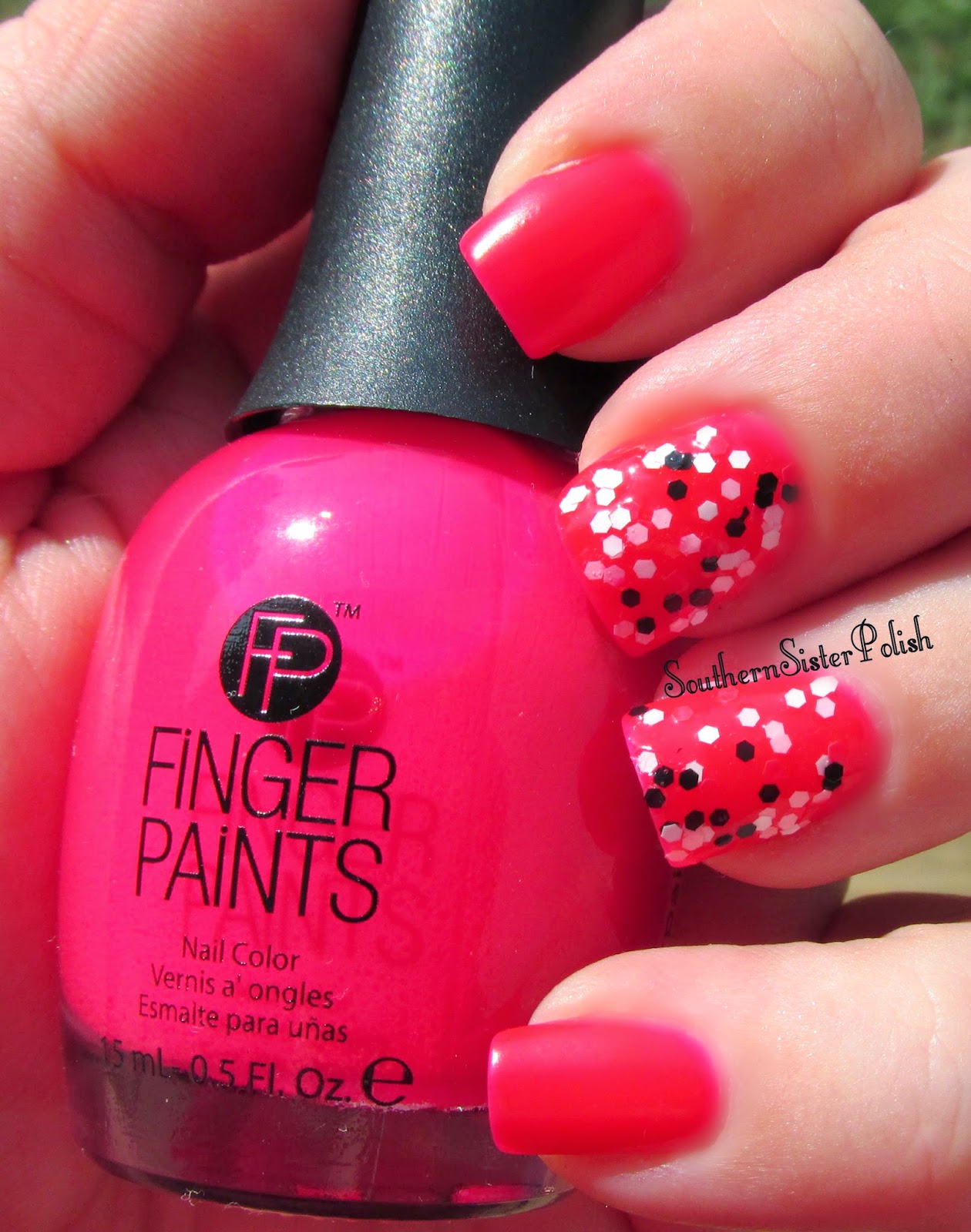 Southern Sister Polish: Finger Paints Art Deco Pink and Ka-Pow