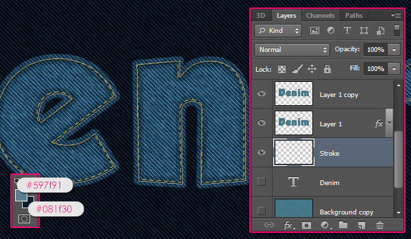 Create a stitched text effect hd wallpaper| Photoshop Skills