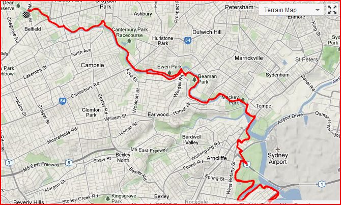 The Travelling Lindfields: Lunch and the Cooks River Cycle Way